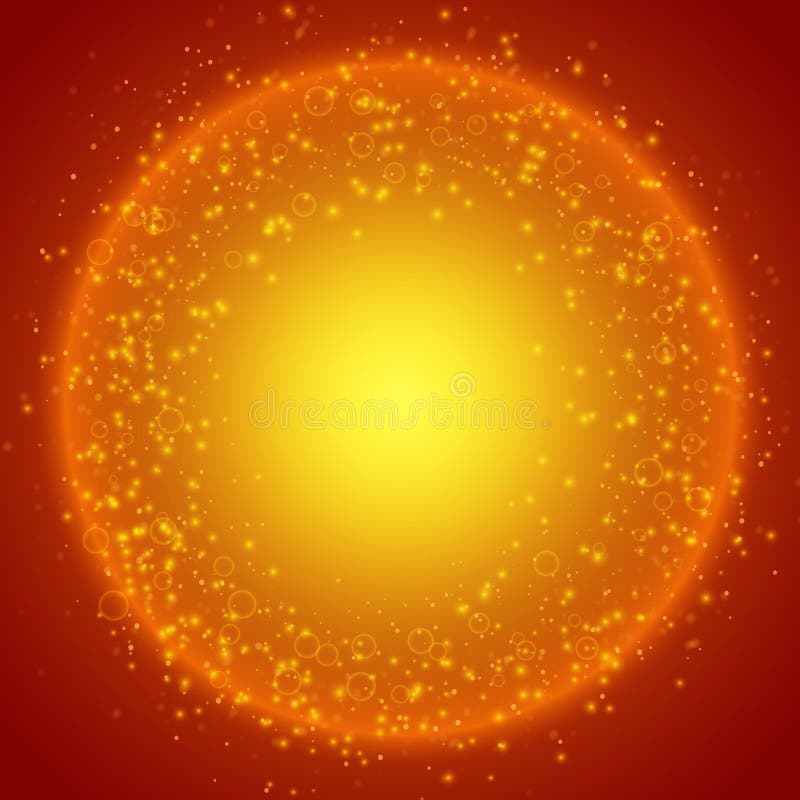 Abstract Bright Shining Background with Circle Banner Stock ...
