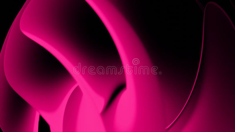Abstract Bright Round 3d Complex Shape in Rotating Motion. Design ...