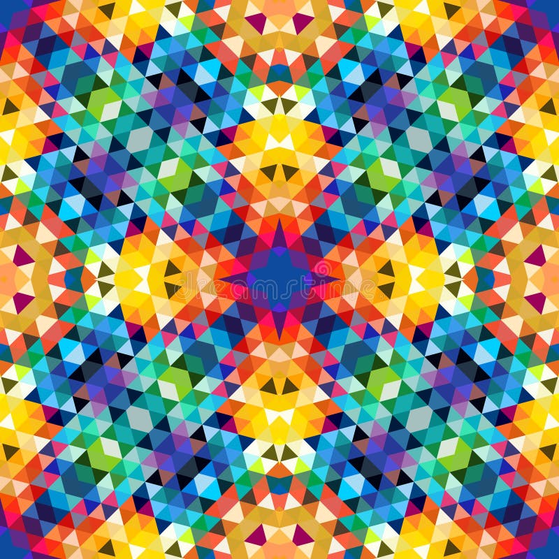 Abstract Bright Seamless Pattern of Simple Shapes Stock Vector ...