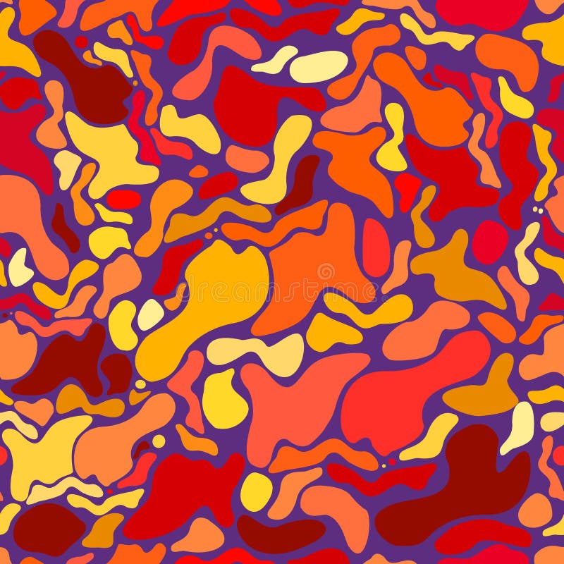 Abstract Bright Spots Seamless Pattern, Purple Background. Vector ...