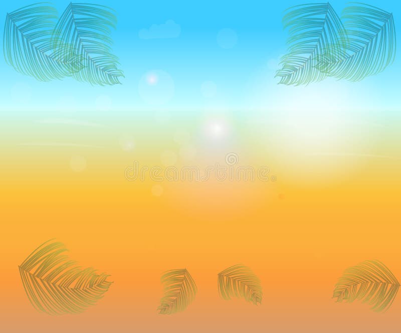 Abstract Bright Sunny Background Stock Vector - Illustration of blue ...