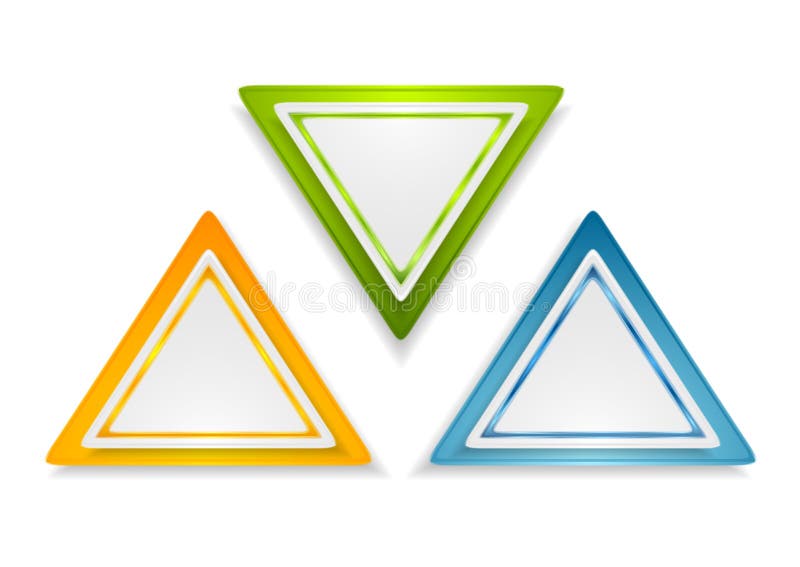 Bright triangle logo.icon stock vector. Illustration of design - 36737528