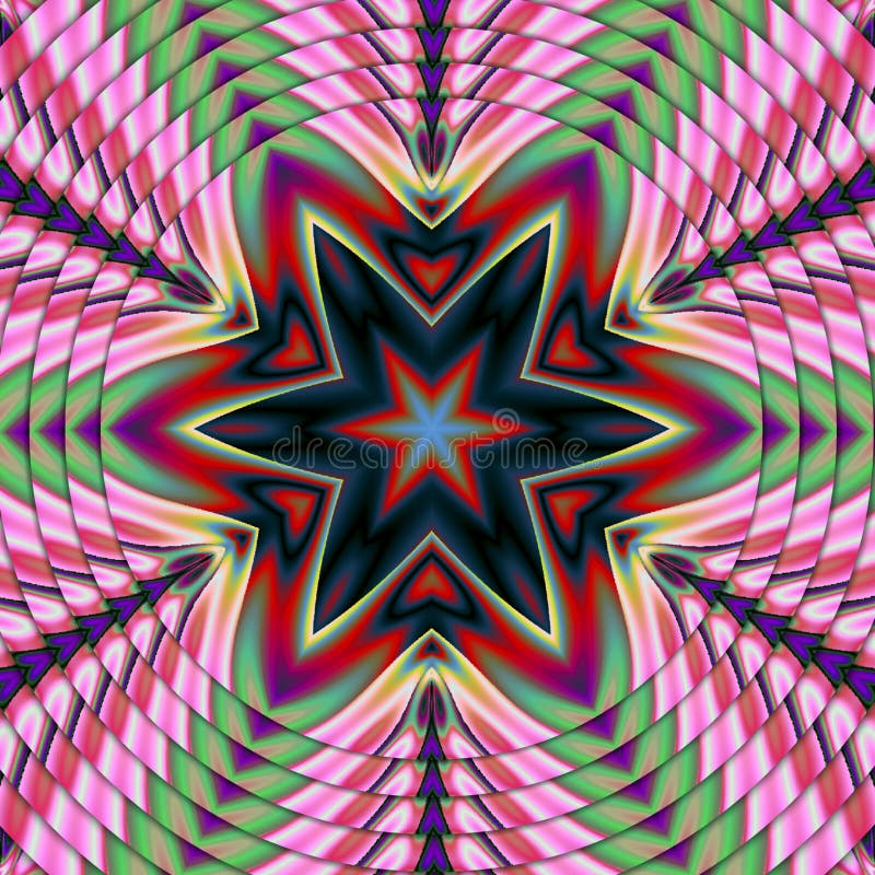 Abstract Bright Vibrant Star Burst Stock Illustration - Illustration of ...