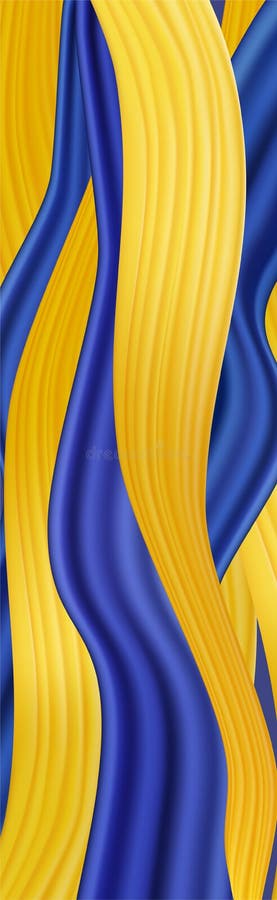 Abstract Bright Yellow and Blue Wave Background Stock Vector ...