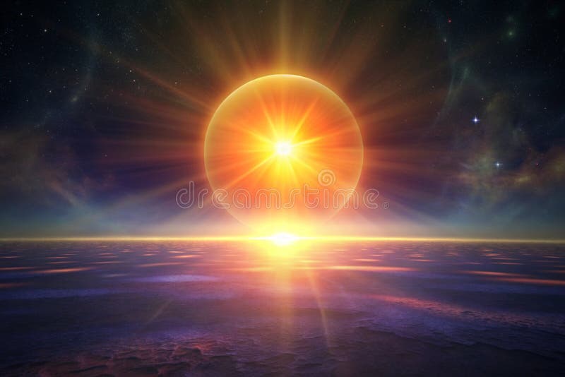 Abstract Bright Yellow Sun Rays Background. Stock Illustration ...