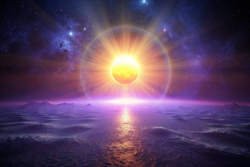 Abstract Bright Yellow Sun Rays Background. Stock Photo - Image of copy ...