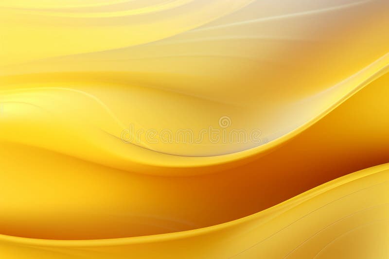 Abstract Bright Yellow Waves Background. AI Generated Stock ...