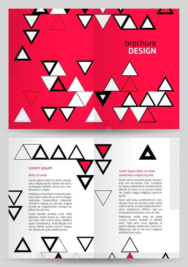 Abstract Brochure, Booklet Design, Vector Template Stock Vector ...