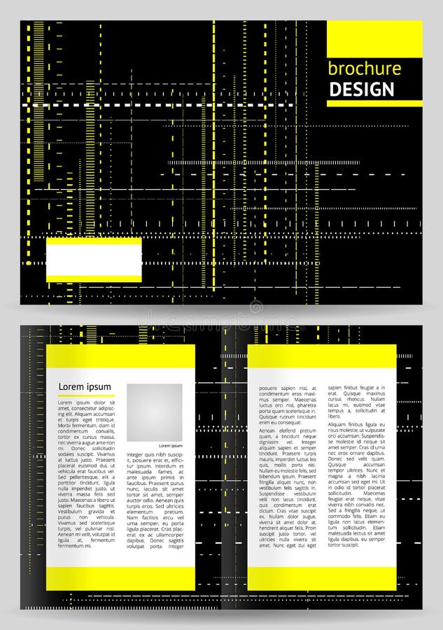 Abstract Brochure, Booklet Vector Design Template Stock Vector ...