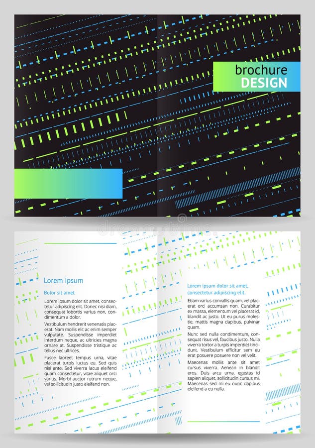Abstract Brochure, Booklet Vector Design Template Stock Vector ...