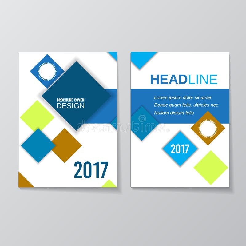 Abstract Brochure Design Template Stock Vector - Illustration of ...