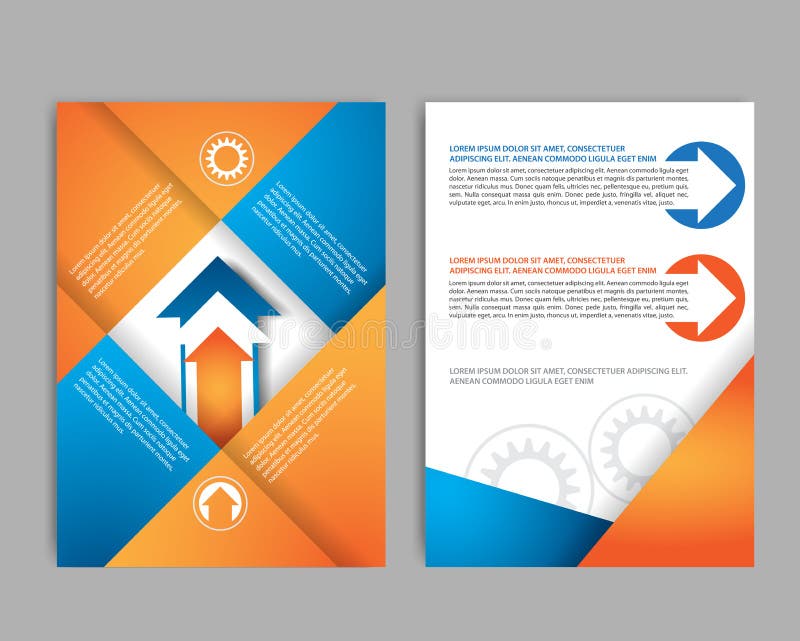 Vector Brochure Corporate Blank Template. Abstract Brochure Design ...