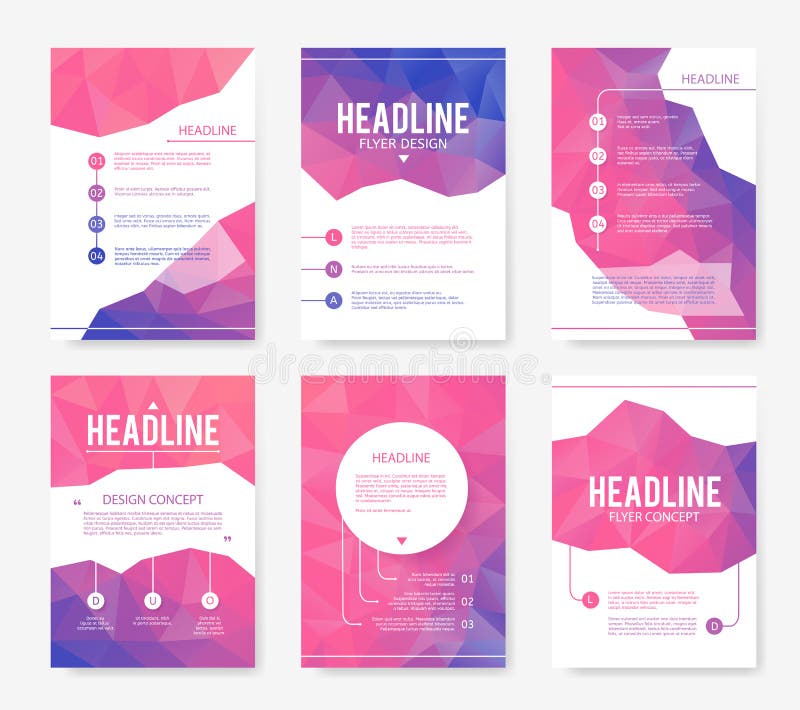 Abstract Brochure or Flyer Design Template Stock Vector - Illustration ...
