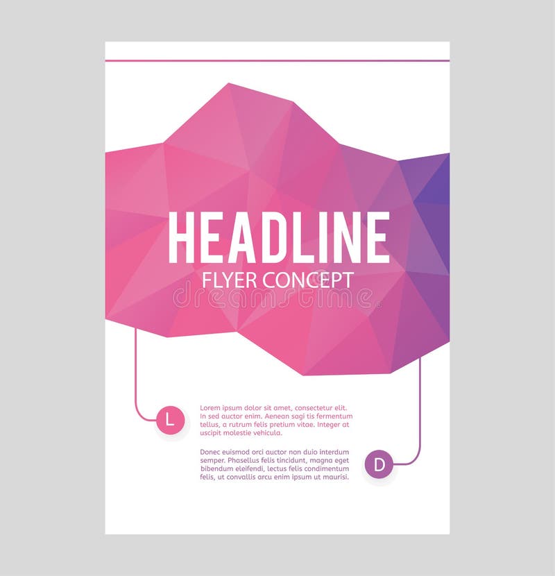 Abstract Brochure or Flyer Design Template Stock Vector - Illustration ...