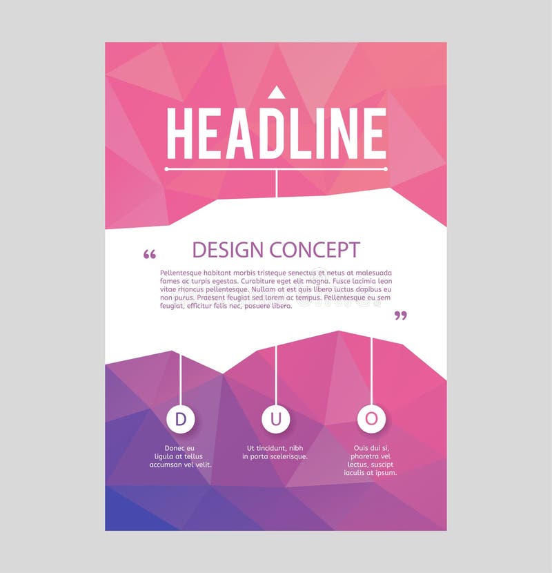 Abstract Brochure or Flyer Design Template Stock Vector - Illustration ...