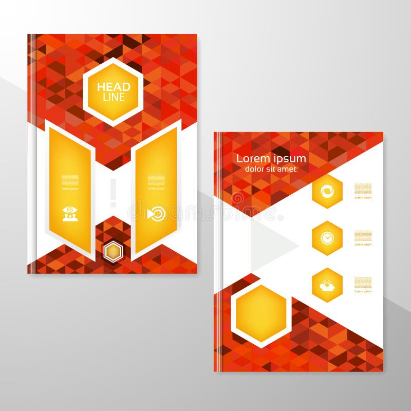 Abstract Brochure or Flyer Design Template. Stock Vector - Illustration ...