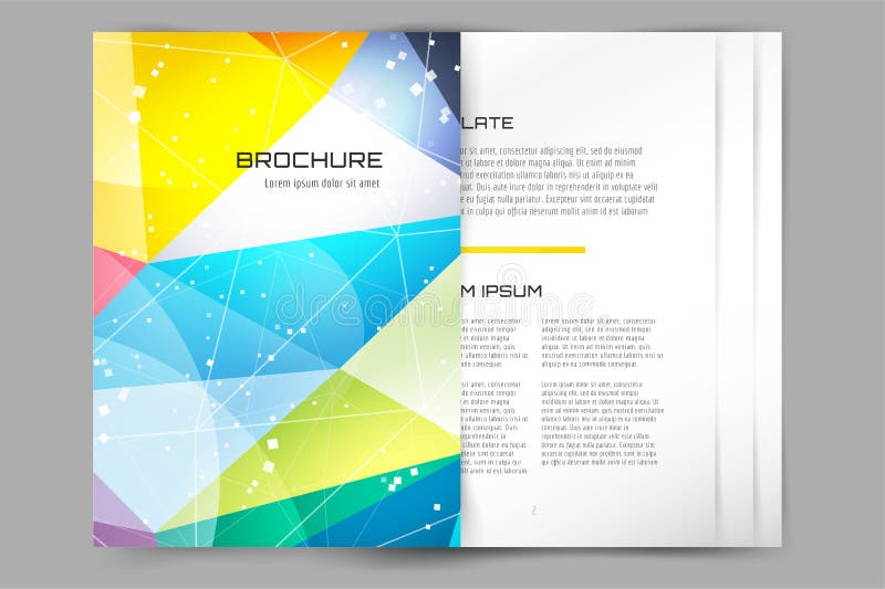 Abstract Brochure or Flyer Design Template Stock Vector - Illustration ...