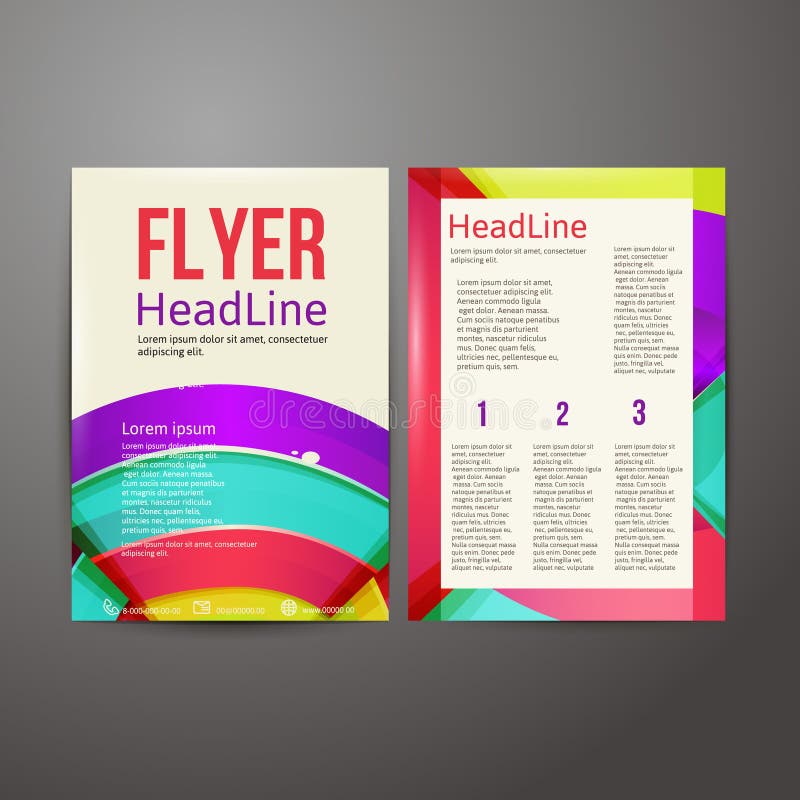 Abstract Brochure Flyer Design Stock Vector - Illustration of corporate ...