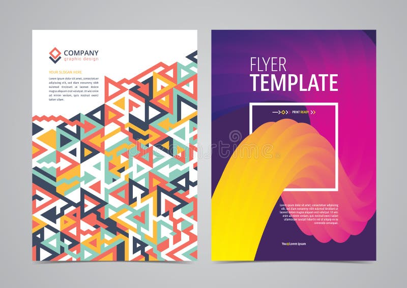 Abstract Brochure Template Layout Design. Stock Vector - Illustration ...