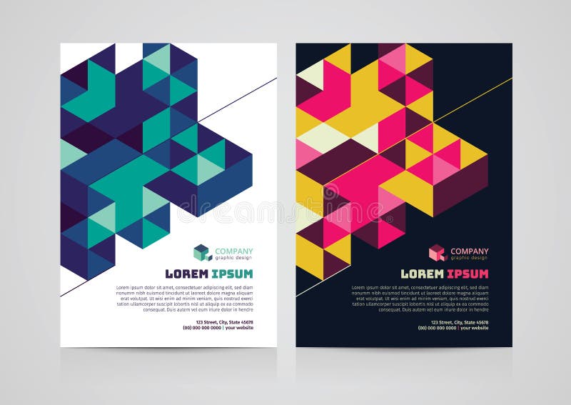 Abstract Brochure Template Layout Design. Stock Vector - Illustration ...