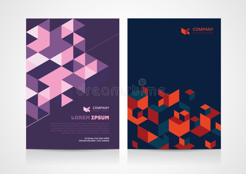 Abstract Brochure Template Layout Design. Stock Vector - Illustration ...