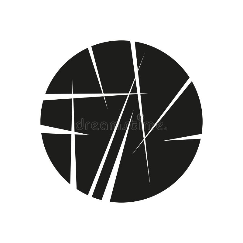 Broken Shattered Circle Stock Illustrations – 719 Broken Shattered ...