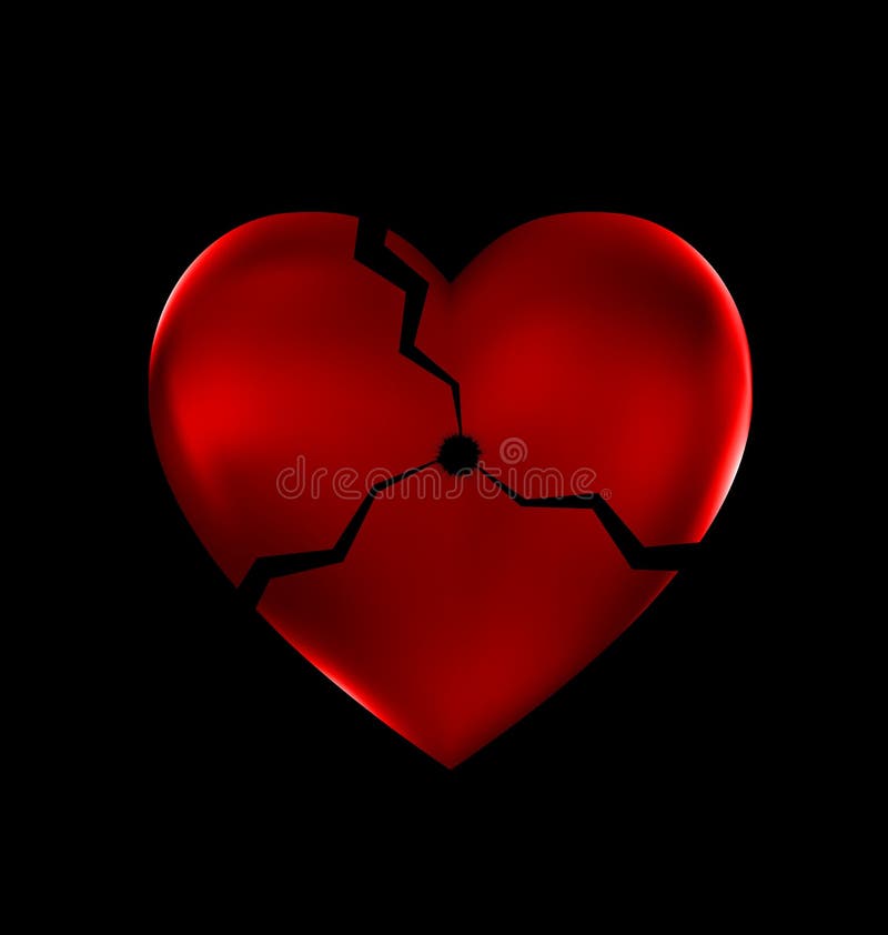 Abstract broken heart stock vector. Illustration of feelings - 103762322