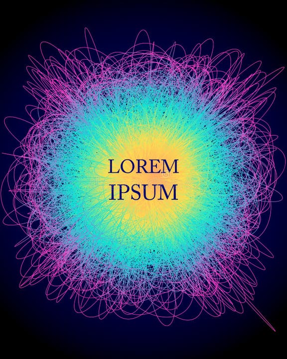 Abstract broken lines stock vector. Illustration of flyer - 109925563