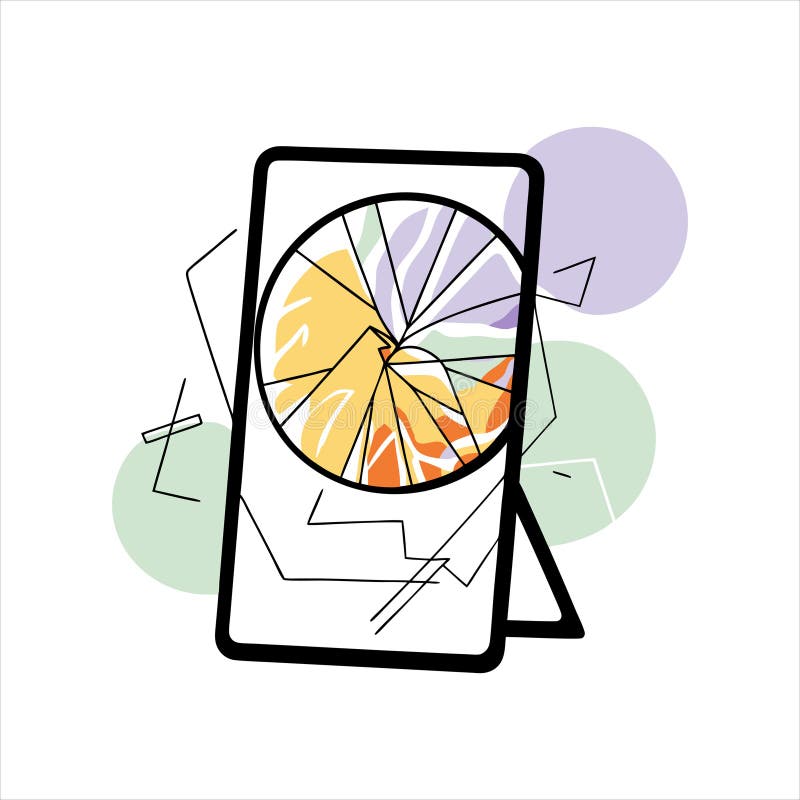Abstract Broken Mirror Illustration, Colorful Geometric Design, Vector ...