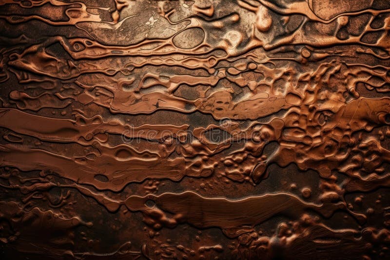 Abstract Bronze Copper Metal Background. AI Generated Stock Image ...
