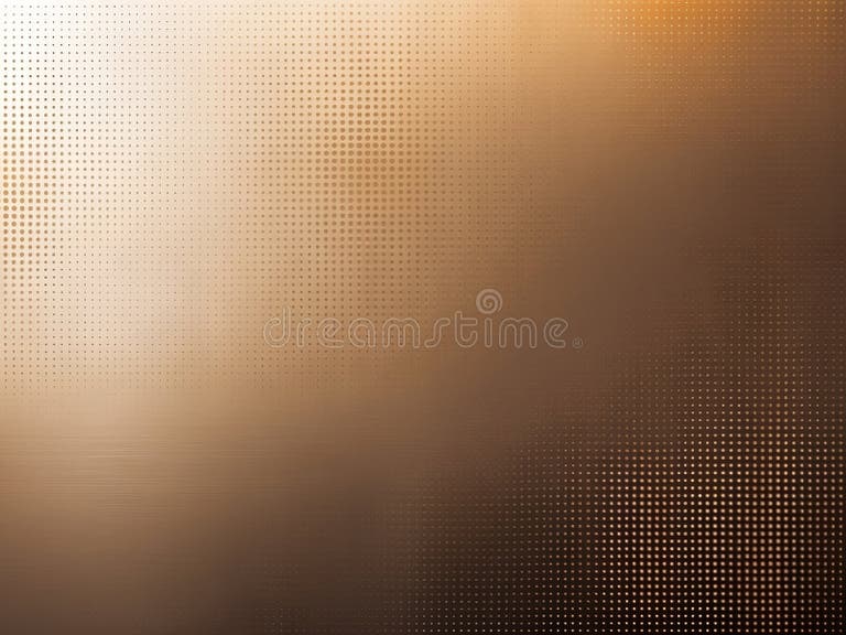 Abstract Bronze Halftone Pattern Background with Metal Texture and ...