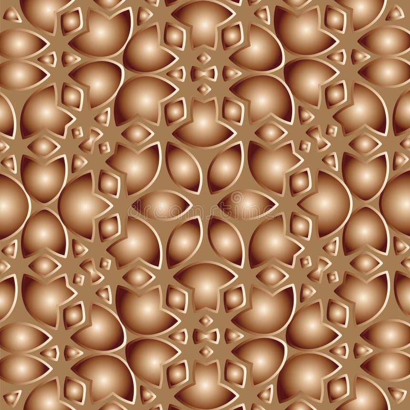 Abstract Bronze Lace Background Stock Vector - Illustration of cloth ...