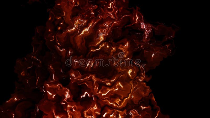 Abstract Bronze Paint: Stunning Visuals Against a Black Backdrop Stock ...