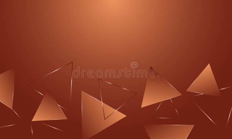 Abstract Bronze Triangle Geometric Background Stock Illustration ...