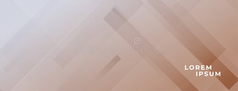 Abstract Brown Banner with Lines Effect Stock Vector - Illustration of ...