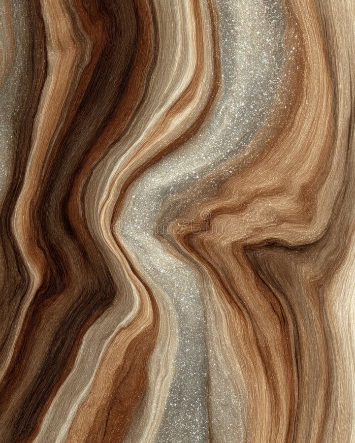 Abstract Brown Beige Silver Glitter Marble Texture Background Stock ...