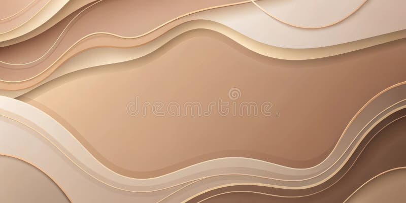 Abstract Brown and Beige Wave Pattern Background Design. Generative AI ...