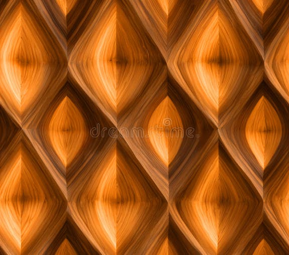 Abstract Brown Diamond Pattern with Wood Grain Texture in a Seamless ...