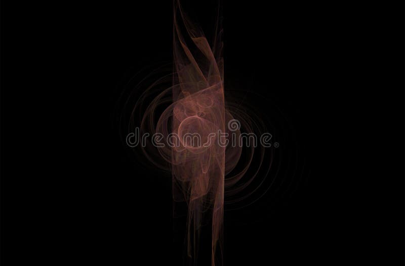Abstract Brown Drawing on a Black Background, Graphics Stock Vector ...
