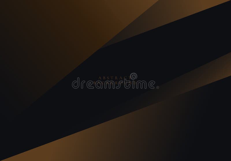 Abstract Brown Gradient Geometric Shapes on Black Background Stock ...