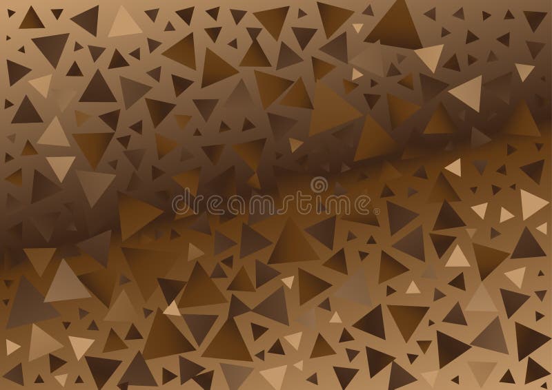 Abstract Brown Gradient Triangular Pattern Background Vector Graphic ...