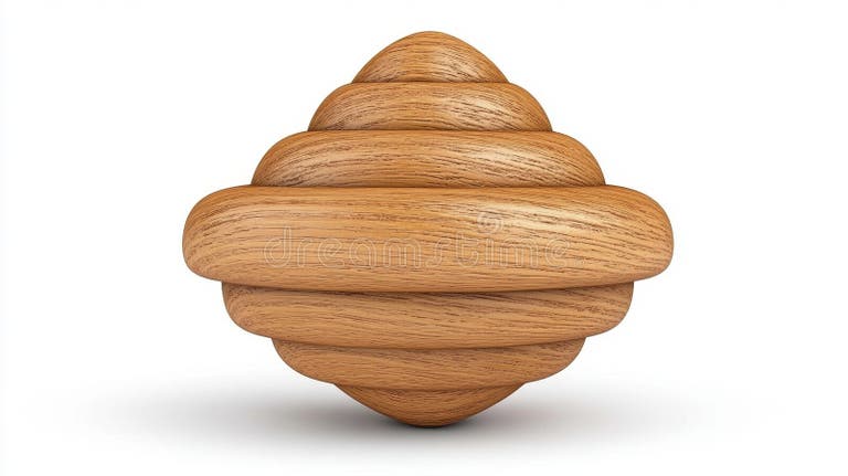 Abstract Brown Layered Sphere 3D Render Stock Illustration ...