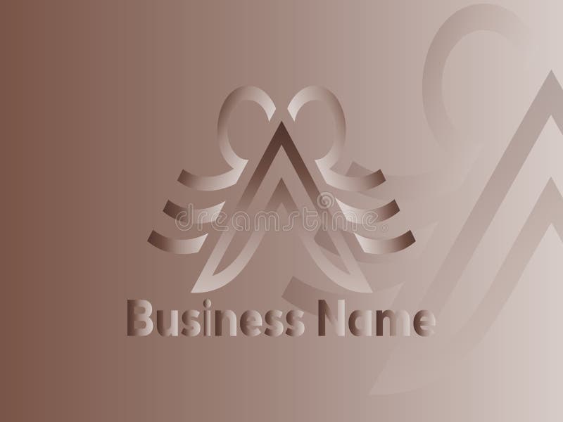 Abstract Brown Logo Design stock illustration. Illustration of branding ...