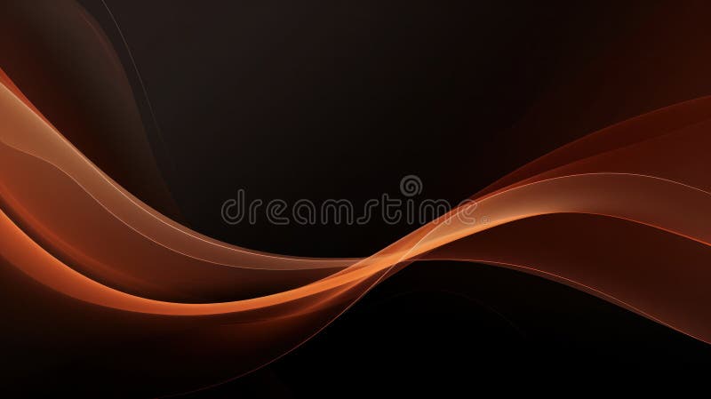 Abstract Brown Neon Background. Shiny Moving Lines and Waves Stock ...