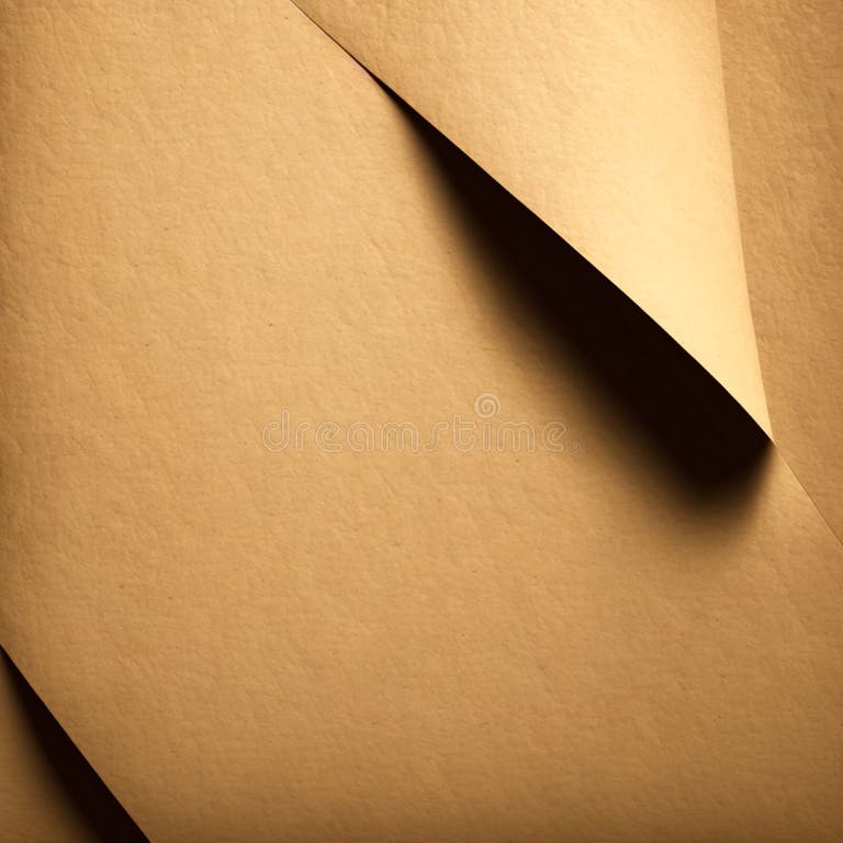 Abstract Brown Paper Texture: Geometric Fold Design Stock Illustration ...