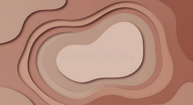 Abstract Brown Papercut Layers Background: a Modern Design Stock ...