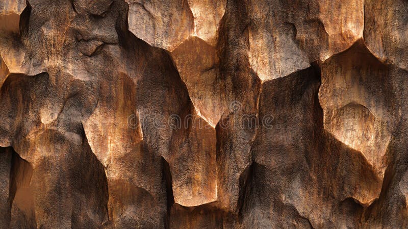 Abstract Brown Rock Texture Seamless Pattern High Quality Image Stock ...
