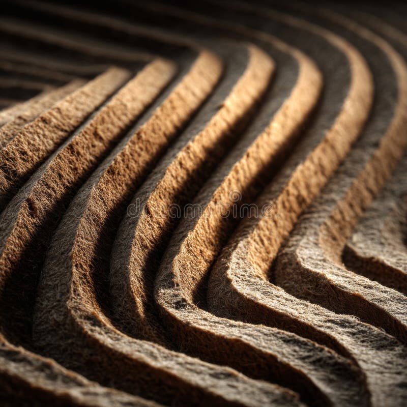 Abstract Brown Sand Texture with Wave Pattern Stock Illustration ...