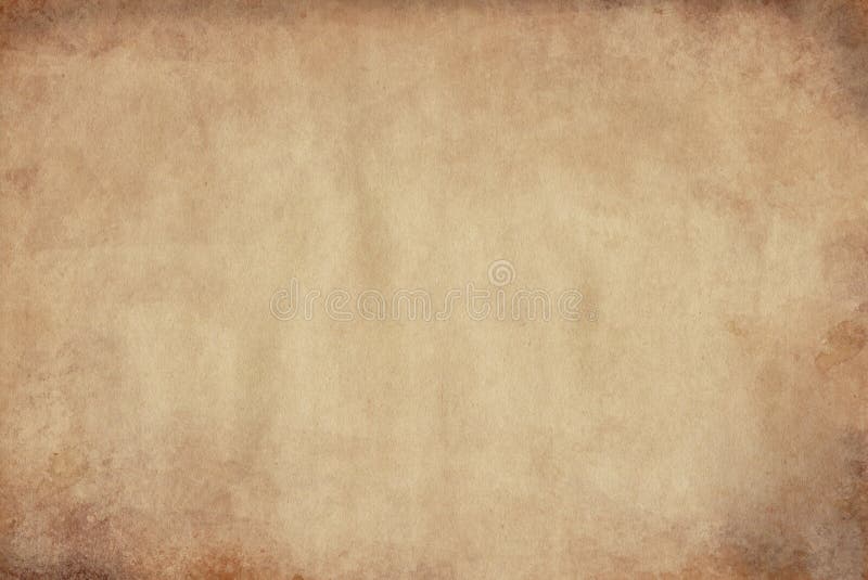 Abstract Brown Stained Paper Texture Background or Backdrop. Empty ...
