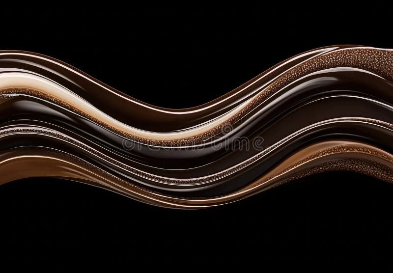Abstract Brown Wave Background Stock Illustration - Illustration of ...
